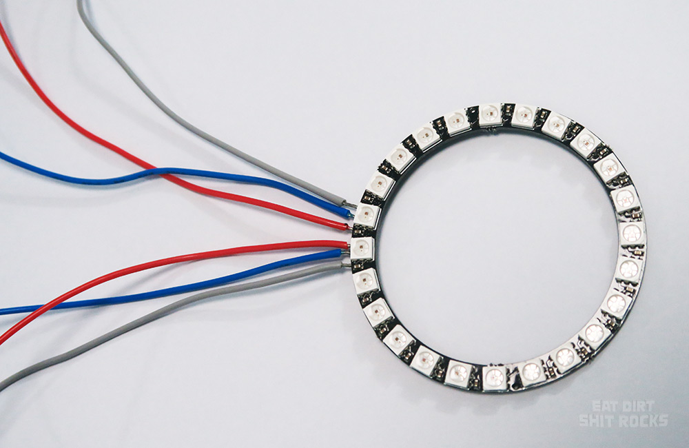 Photos: WS2812 LED ring, soldering, desoldering – Eat Dirt, Shit Rocks